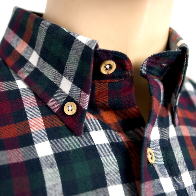 Chemise Gofer carreaux rouge et vert - Ducatillon Belgique Taille vêtement L